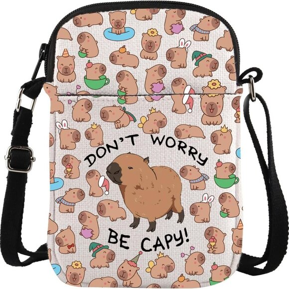 Other | Capybaras Bag Animals Theme Gift Funny Dont Worry Be Capy ...